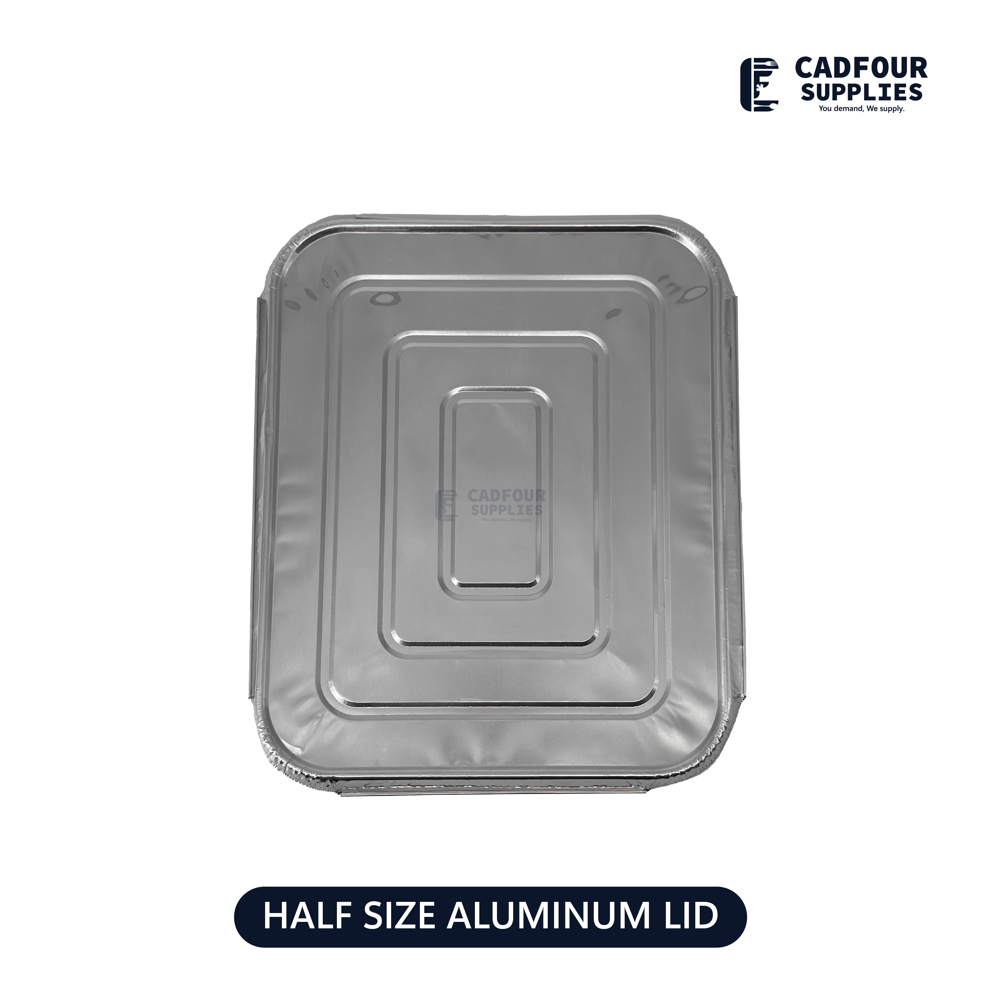 Aluminum Tray Half Size Lid